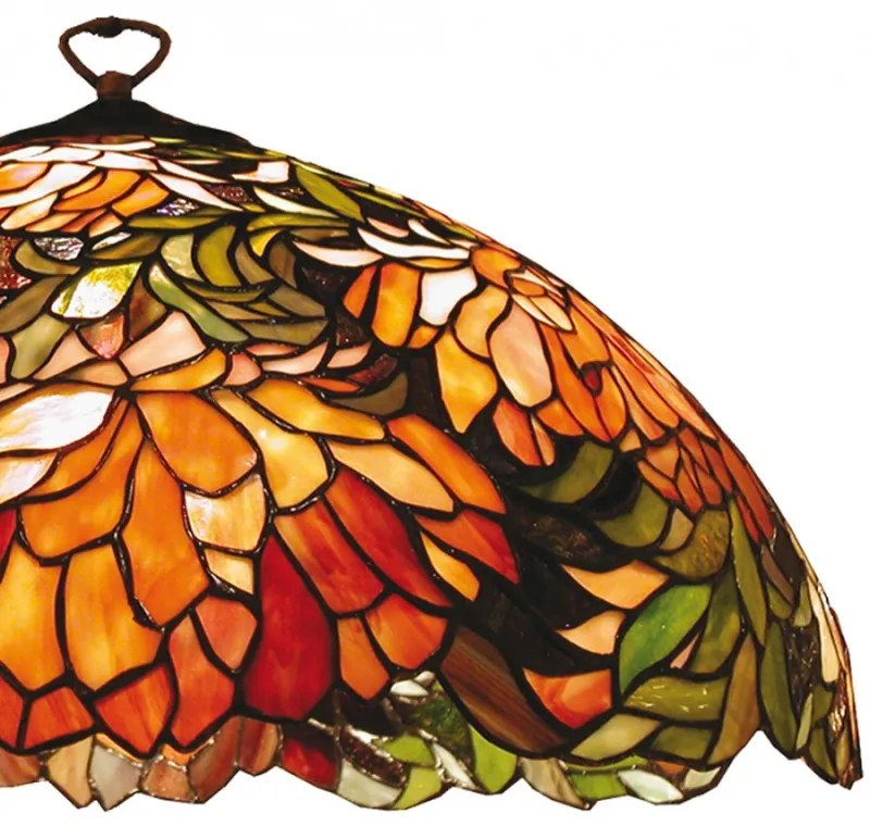 Květované stínidlo Tiffany Garden – 50x24 cm