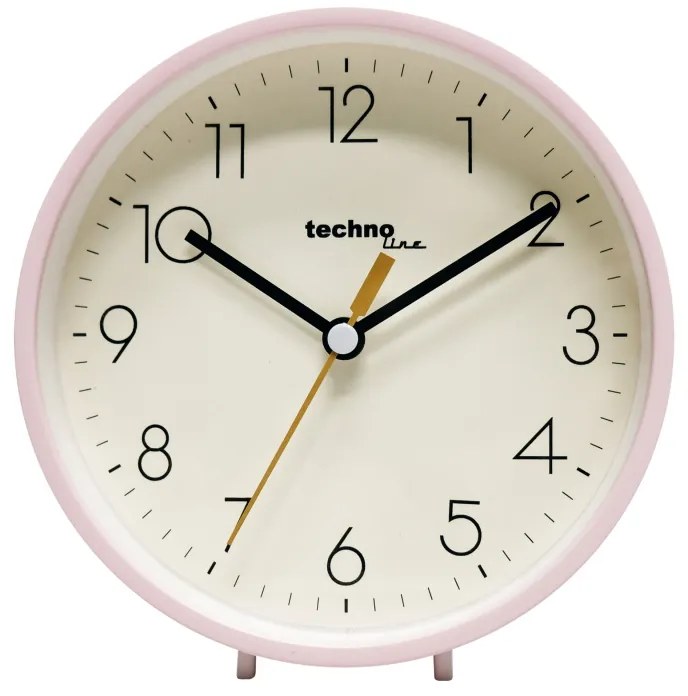 TechnoLine Nástěnné růžové hodiny Modell H