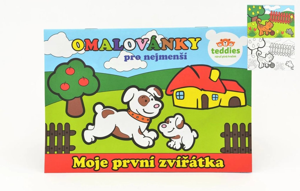 Teddies Omalovánky Moje první zvířátka 8 listů 21x14,5cm MPZ
