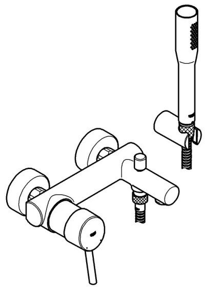 GROHE 32212001 - Vanová baterie CONCETTO lesklý chrom