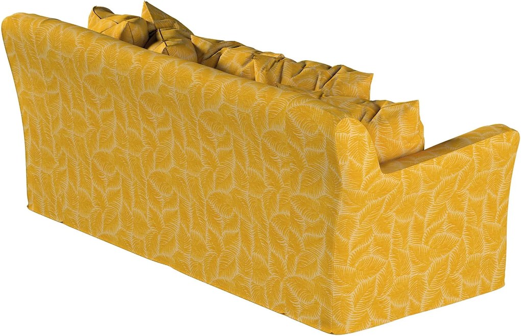 Potah na pohovku IKEA Tomelilla 3-místná nerozkládací barva žlutá látka pletený vzor, vzorované