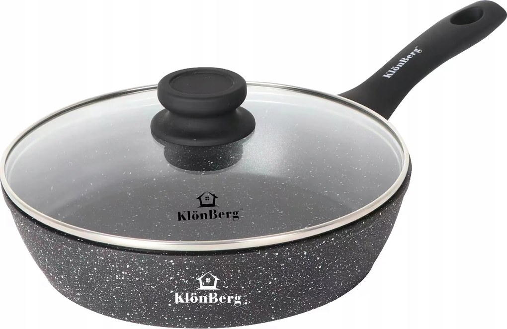 Vysoká mramorová pánev s krytem Non Stick 30 cm KlönBerg Premium