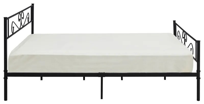 Kovová postel s roštem Bengrio 0601, Rozměr postele: 180x200, Barva: Bílá