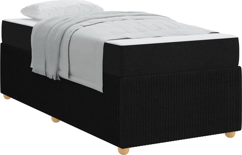 Rám postele Černá 100 x 200 cm textil 3398355