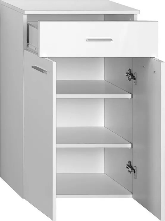 Aqualine Aqualine, ZOJA/KERAMIA FRESH skříňka spodní se zásuvkou 50x78x29cm, bílá, 50313