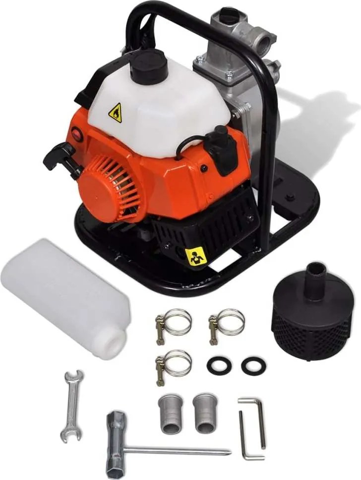 vidaXL Benzínové vodní čerpadlo 2taktní 1,2 kW 0,95 l [141660]