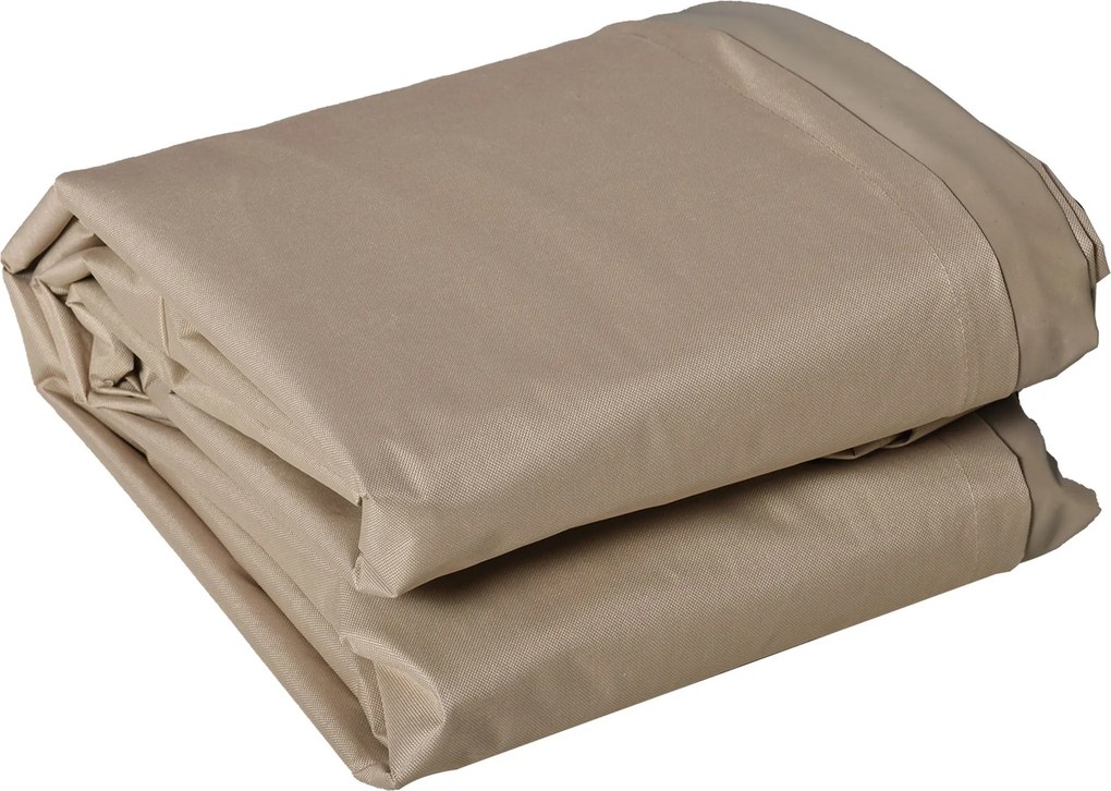 Outsunny Ochranný kryt na zahradní nábytek Zimní nepromokavý kryt Oxfordský kryt 275 x 205 x 90 cm Béžová barva