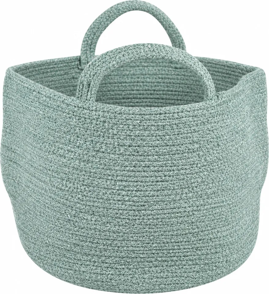 Úložný koš s uchy COTTON HAVEN 35x35 cm - více barev Barva: Šedohnědá