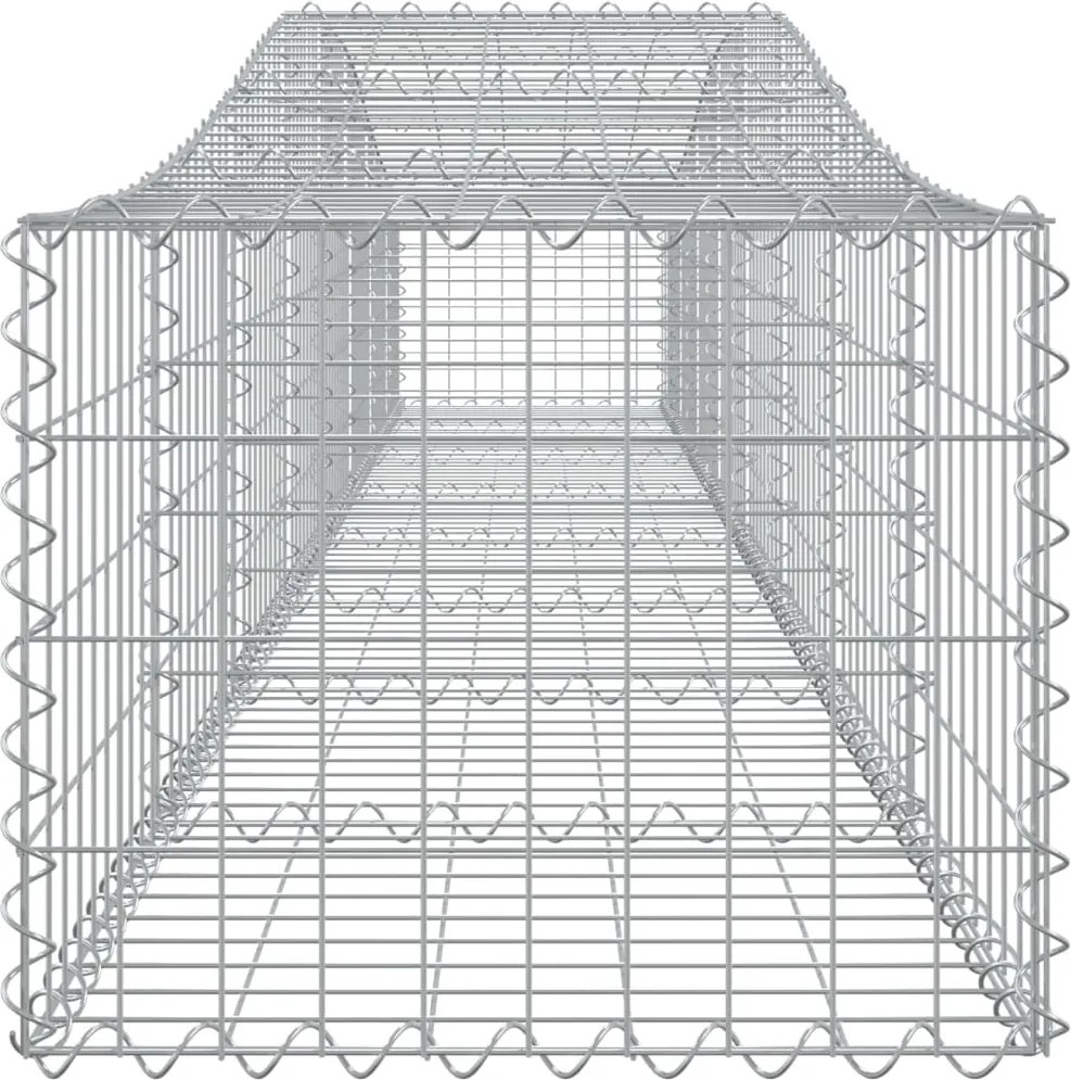 Klenuté gabionové koše 8 ks 400x50x40/60 cm pozinkované železo 3145923