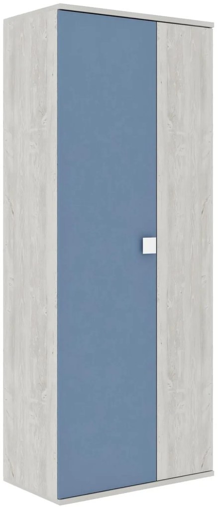 Aldo Dvoudveřová dětská šatní skříň B2 - smoky blue, cascina
