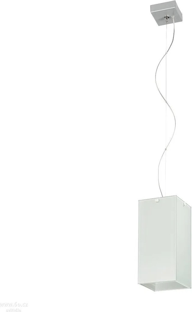 Linealight 4897 Gluèd_PQ1, závěsné svítidlo, 1x57W E27, bílé sklo, 12x12x25 cm