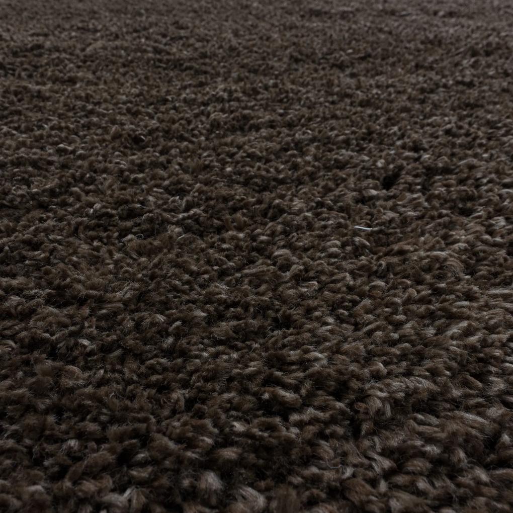 Ayyildiz Kusový koberec FLUFFY 3500, Hnědá Rozměr koberce: 160 x 230 cm