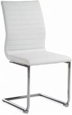 Jídelní židle OTILA, ekokůže bílá