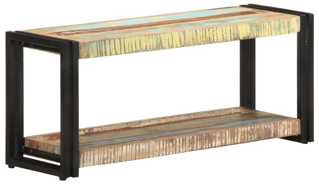 TV stolek 90 x 30 x 40 cm masivní recyklované dřevo - Default Title
