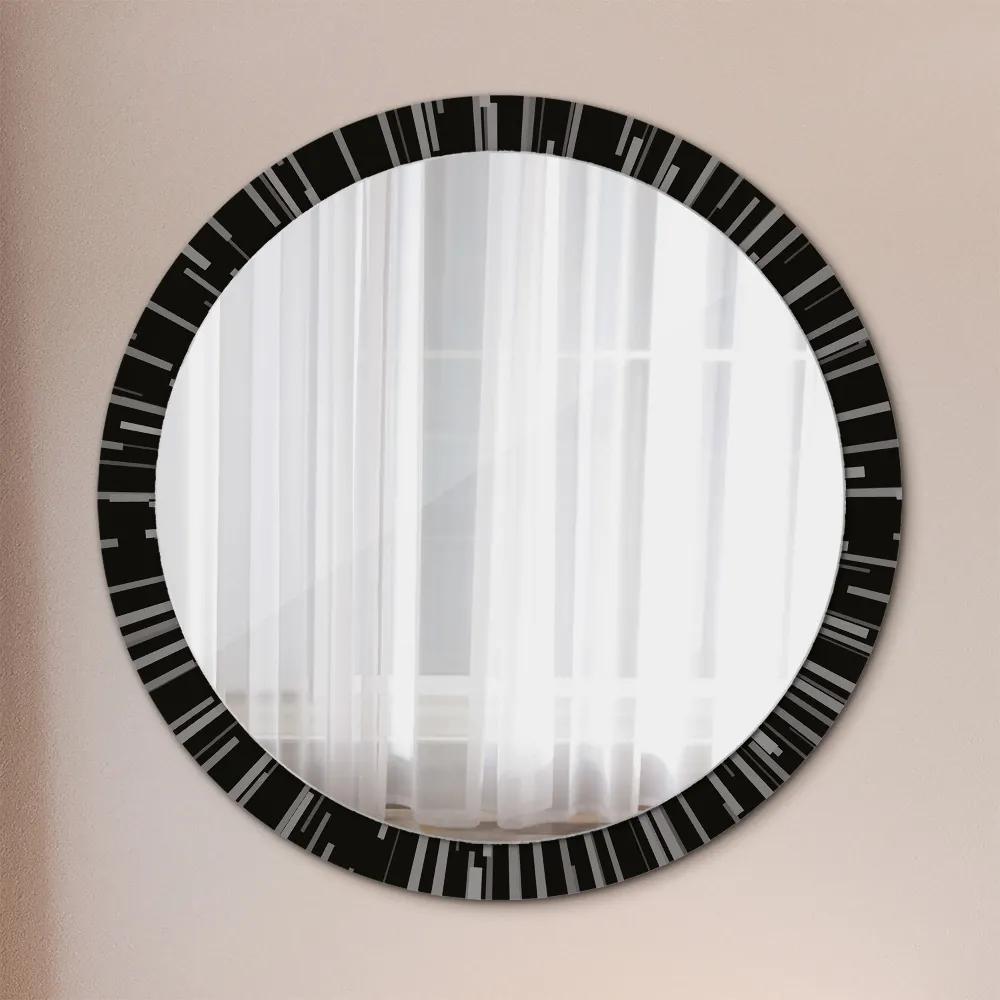 Kulaté dekorativní zrcadlo Radiální složení fi 100 cm