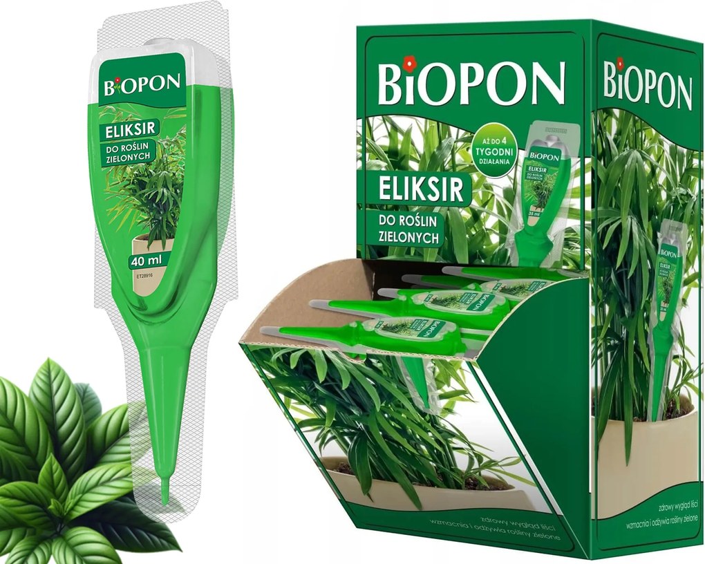 Bopon Pro Zelené Rostliny Hnojivo Domácí Kondicionér Aplikátor 40 ml 36 ks