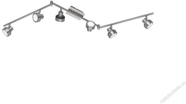 WO 9288.06.54.6000 Spotové svítidlo Local 6x6W LED matný nikl / chrom - WOFI