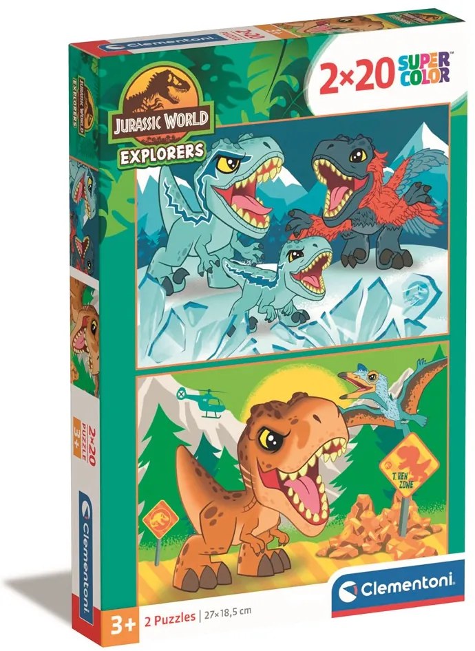 Clementoni - Puzzle 2x20 Jurský svět