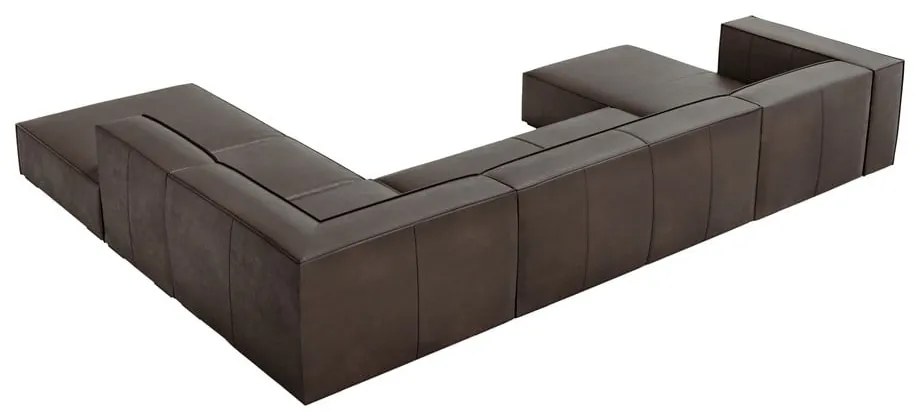 Hnědá kožená rohová pohovka (pravý roh) Madame – Windsor &amp; Co Sofas