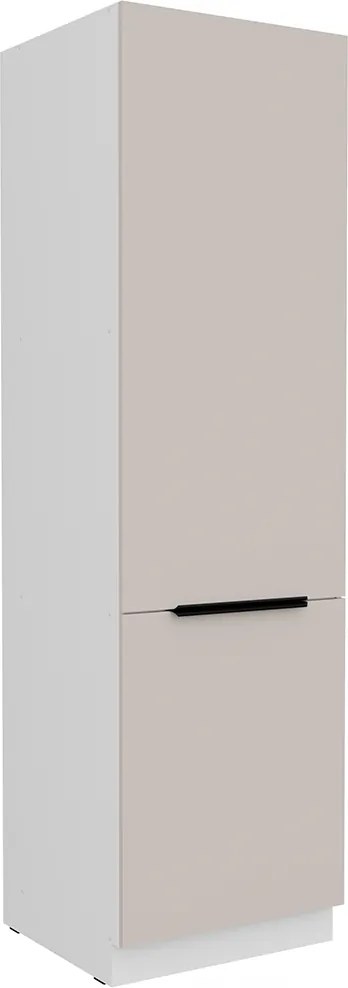 COMO | vysoká skříňka 60 DK-210 2F potravinová s policemi | 60 cm | bílá/kašmír