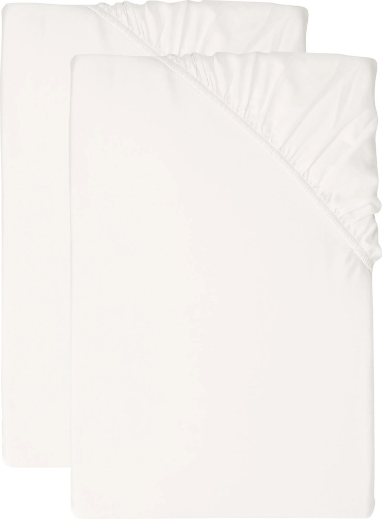 Livarno® Sada napínacích prostěradel z bambusové viskózy Premium, 90-100 x 200 cm, 2dílná, bílá