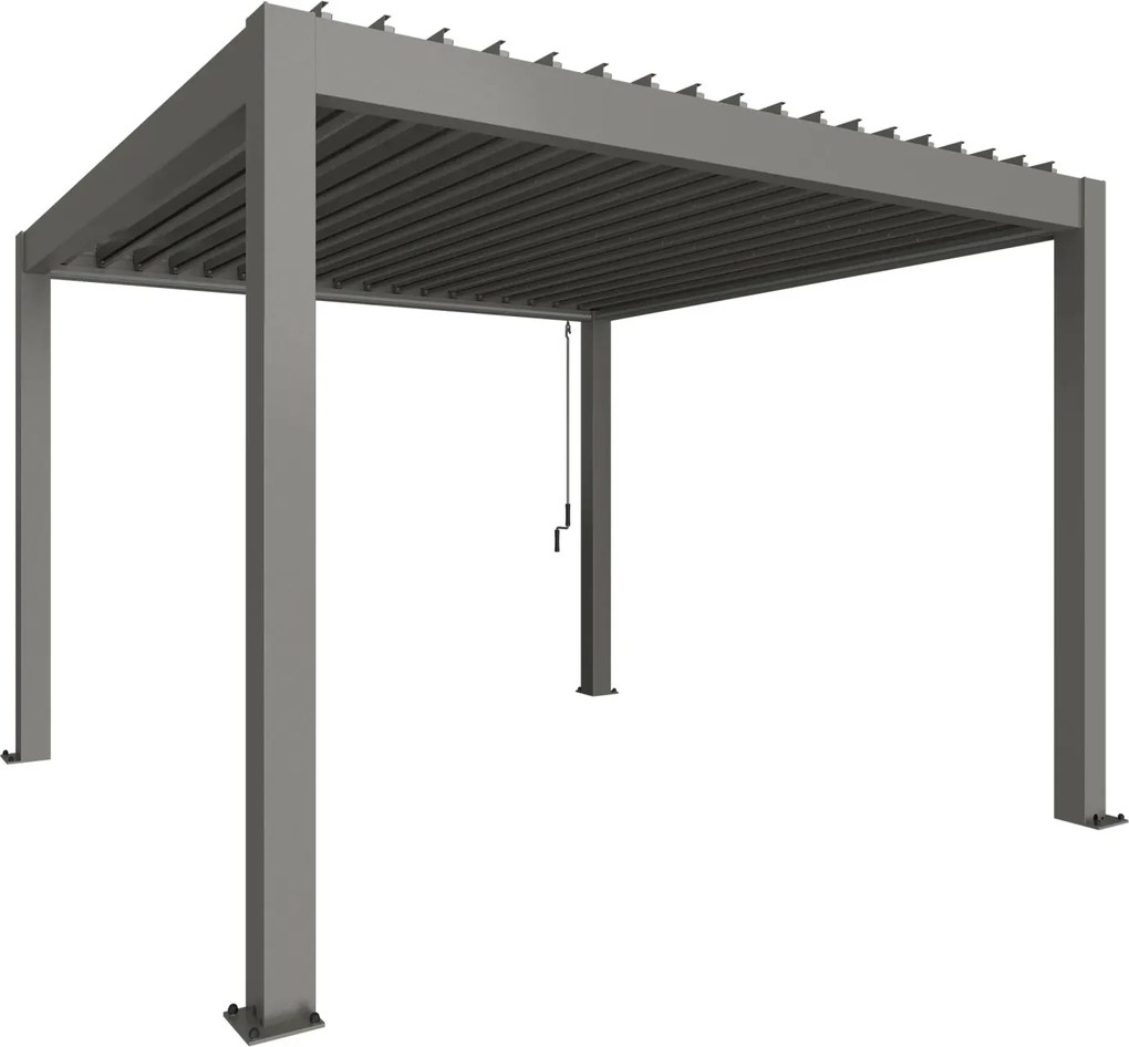 Biohort Pergola 3,5 x 3,5 křemenově šedá 367,5 x 367,5 cm