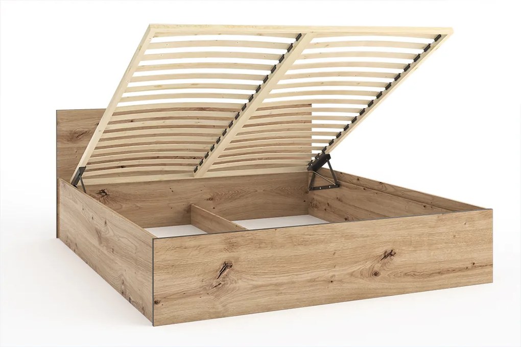 ADRK Furniture Dvoulůžková postel s roštem POLA 13 ADRK-B-POL-13-ART