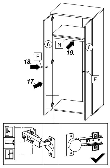Skříň REA DENISA UP 11