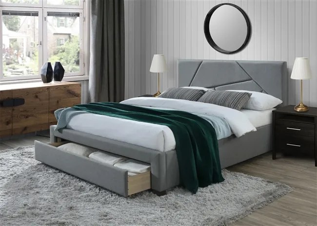 Dvoulůžková postel VALERY (160x200) s úložným prostorem