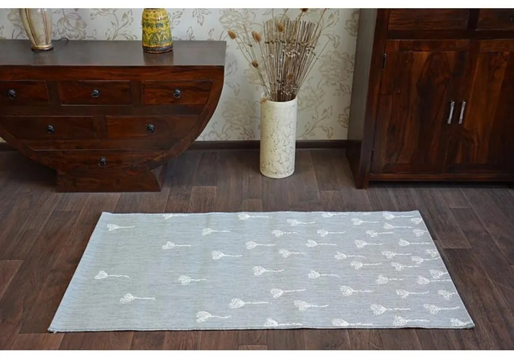Kusový koberec Kvítky šedý 120x170cm