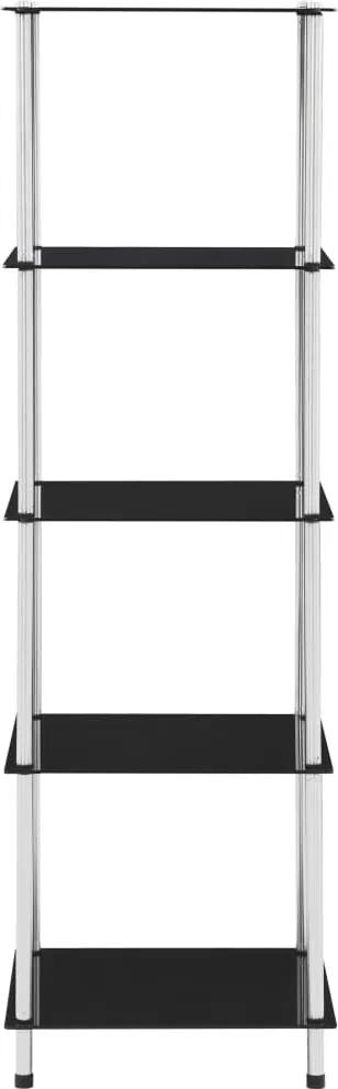 vidaXL 5patrová police 40 × 40 × 130 cm tvrzené sklo [249511] Barva: transparentní