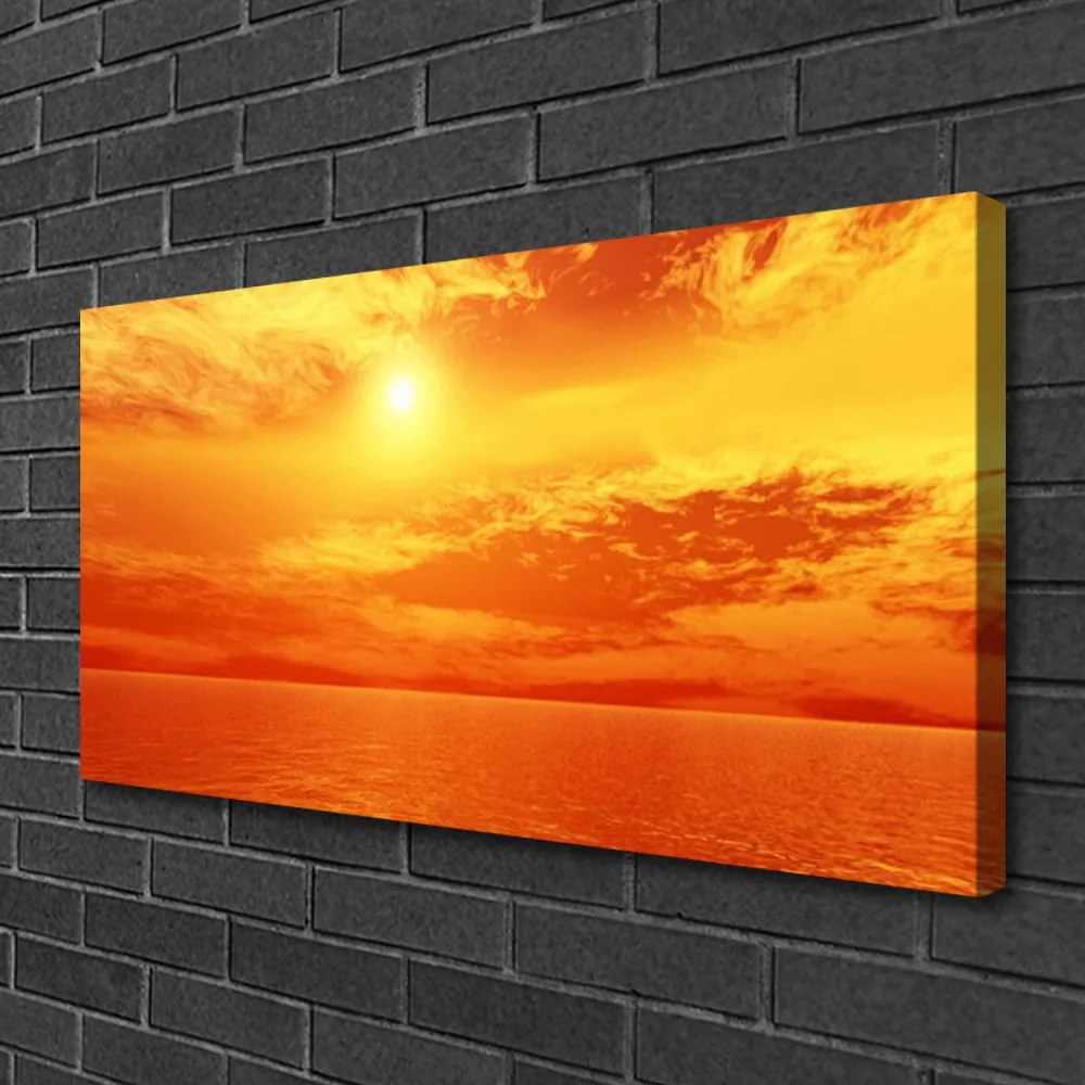 Obraz na plátně Slunce Moře Krajina 100x50 cm