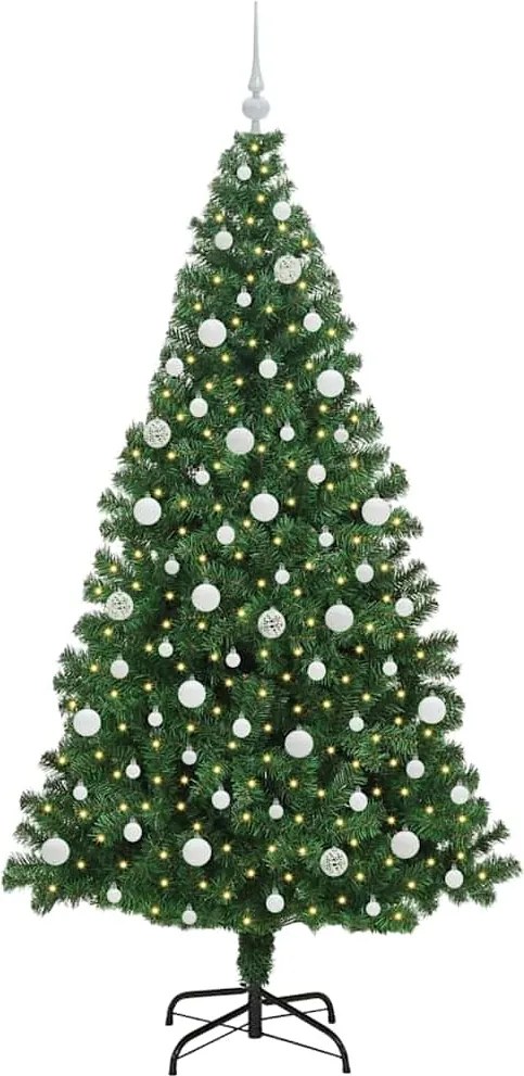 Umělý vánoční stromeček Zelená 210 cm PVC, ocel a plast 3396925