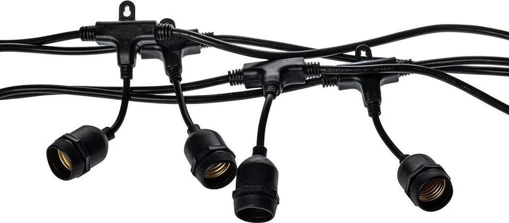 LED světelný řetěz Basic1, 15m, (bez žárovek), b
