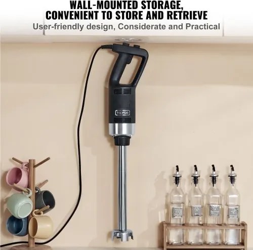 Komerční ponorný mixér Ruční mixér pro vysoké zatížení 500 W – HB6089C-GS