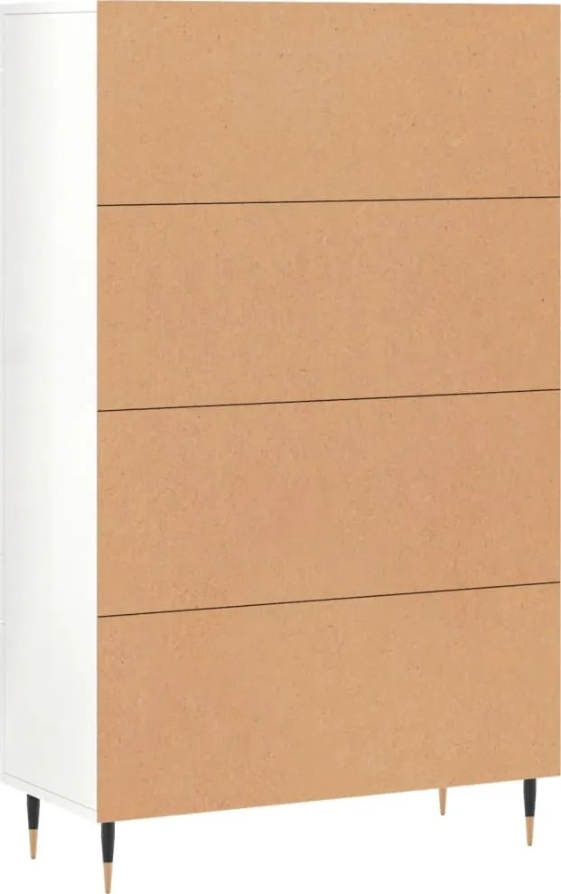 vidaXL Skříň highboard 69,5 x 31 x 115 cm kompozitní dřevo [828278] Barva: Černá