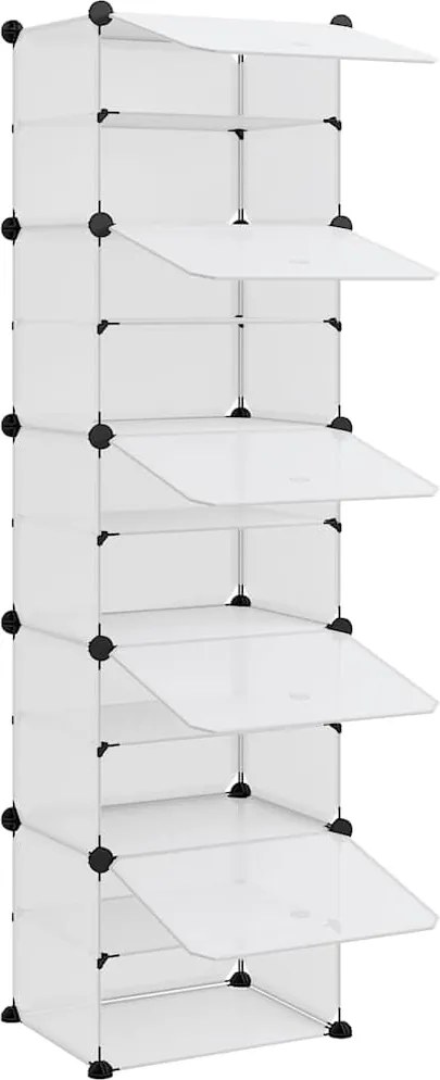 Botník průhledný 44 x 31,5 x 153,5 cm PP 340562