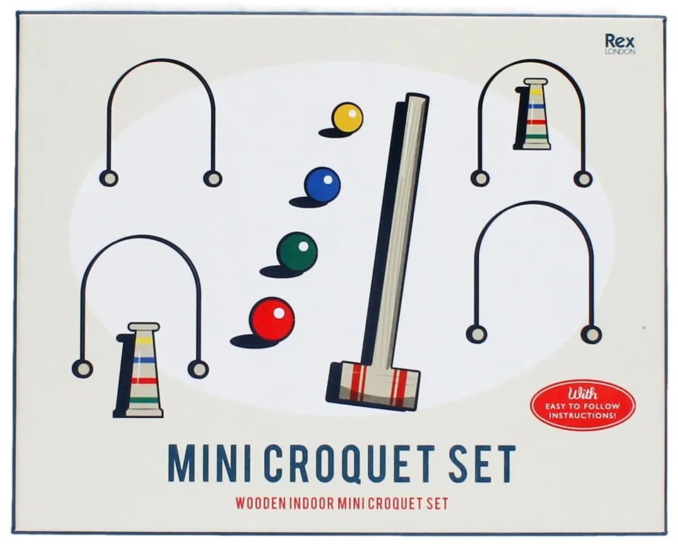 Stolní kroket Mini Croquet Set – Rex London
