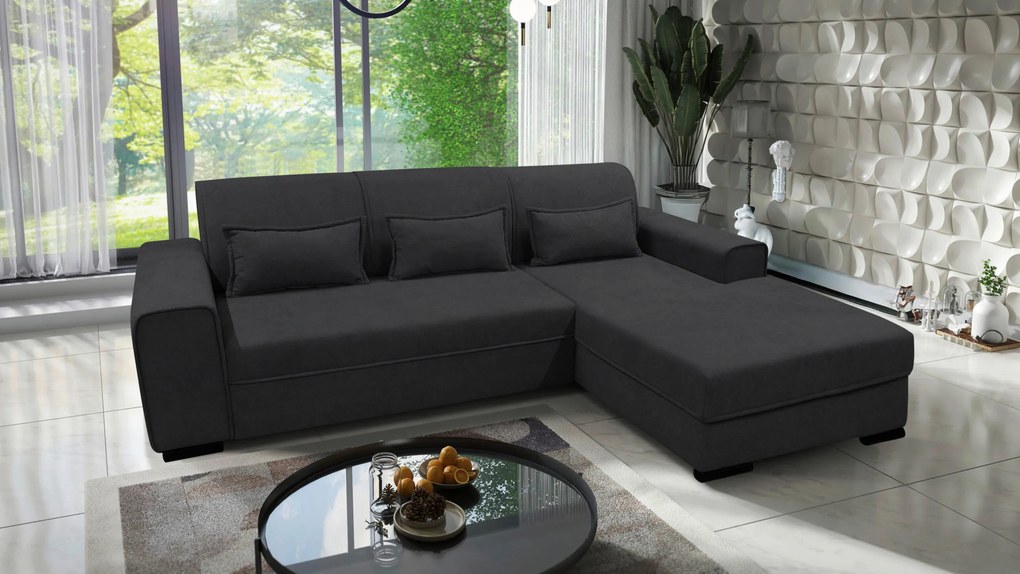 XXXLutz ROHOVÁ SEDAČKA, textil, tmavě šedá MID.YOU - Sedací soupravy - 001574006514