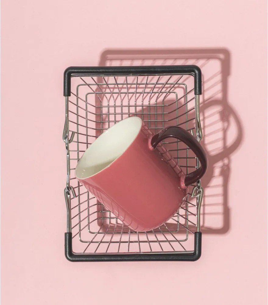 Růžový hrnek z kostního porcelánu 370 ml Mae – ONA