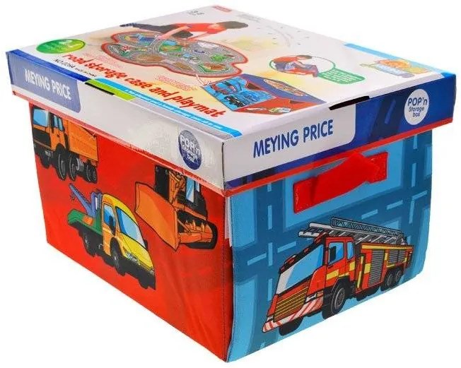 Nápaditý box na hračky, Street Mat 2v1 Za1675