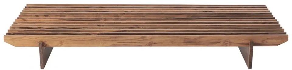 furniture-nabytek.cz - Masivní postel Monako z akácie, lakovaná, hnědá – 140x200 cm
