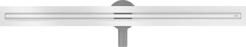 Mexen Flat nerezový sprchový žlab s rotačním 360° sifonem 120 cm, vzor SLIM, bílá, 1241120
