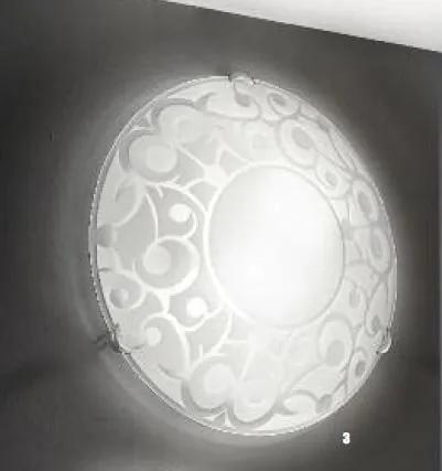 OR NU 9-376/40 Stropní svítidlo 2x60W E27 sklo dekor, průměr 40cm - ORION