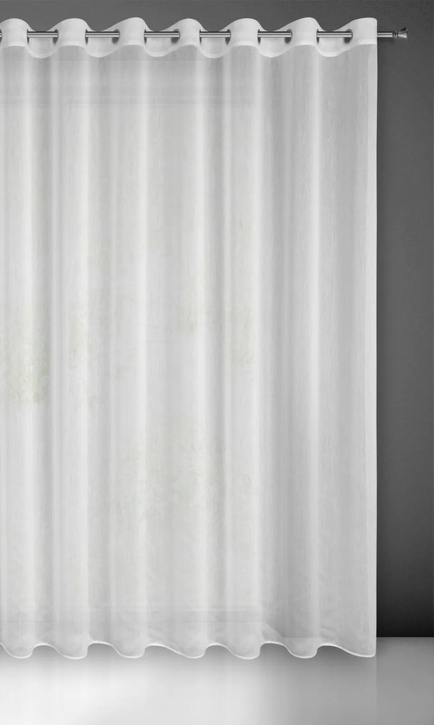 ZÁCLONA NA KROUŽCÍCH LUNA 300 CM X 250 CM CM BÍLÁ