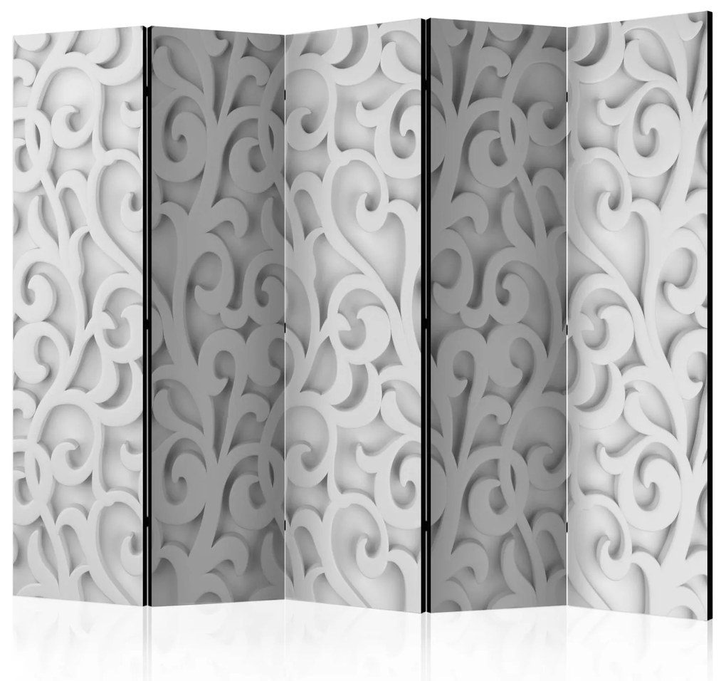 Paraván - White ornament II [Room Dividers] 225x172