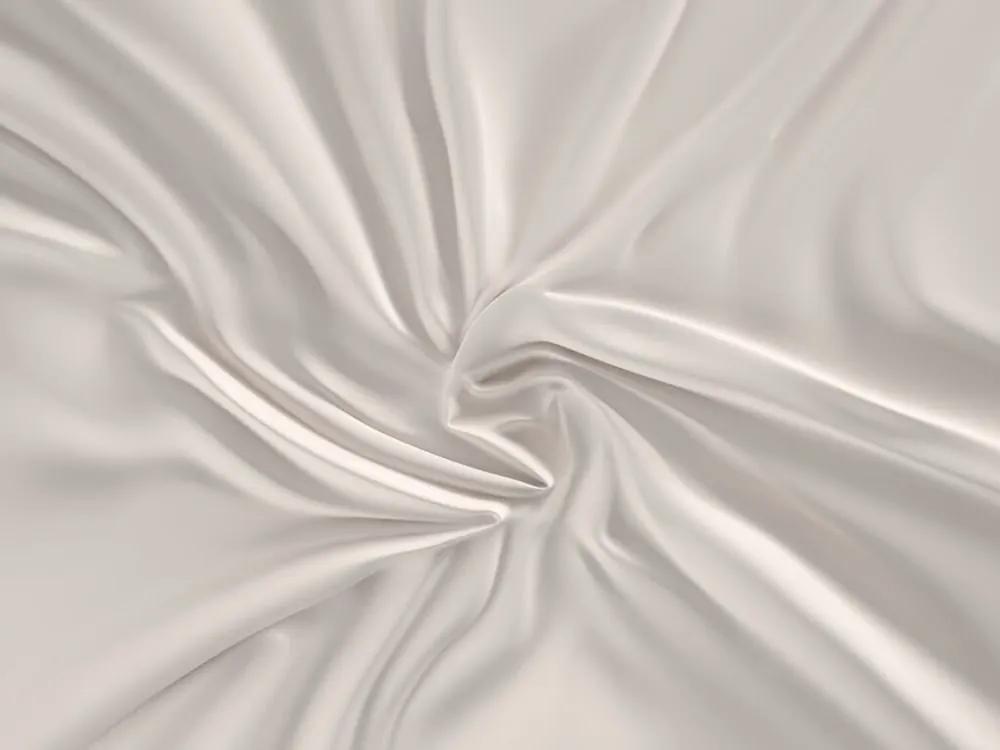 Saténové prostěradlo (100 x 200 cm) - bílé