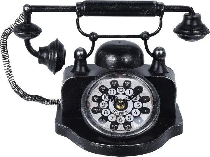 Stolní hodiny Retro telefon 31 × 17 × 20 cm
