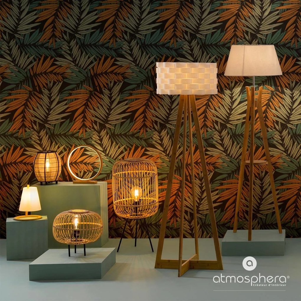 Bílá stojací lampa KALO, 156 cm