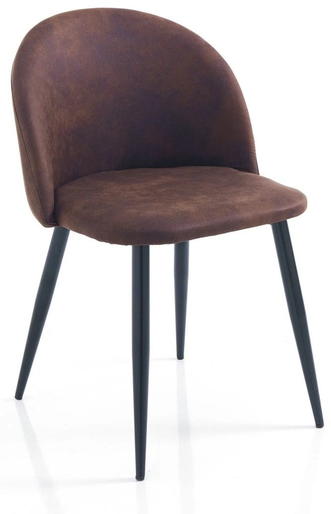 Tomasucci Polstrovaná židle NEW KELLY BROWN 78x50x50cm,  hnědo-černá